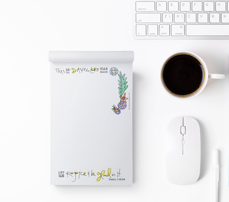 4x6 Notepad-This is the Day – DandelionDesign.info